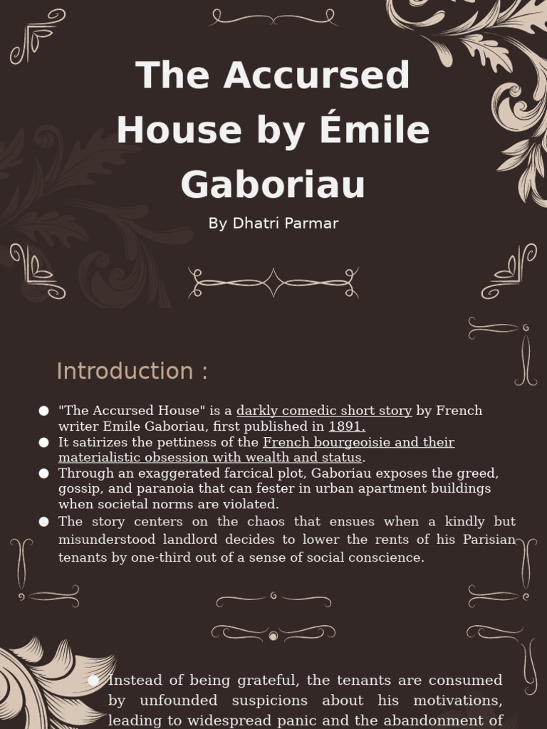 The Accursed House: A Satirical Tale | PDF | Social Psychology