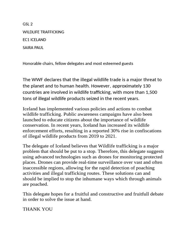 GSL 2 saira Wildlife traffic | PDF