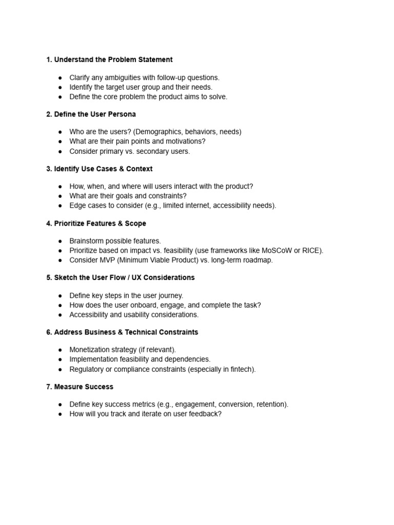 Product Design Process Template | PDF