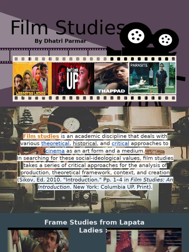 Introduction to Film Studies | PDF