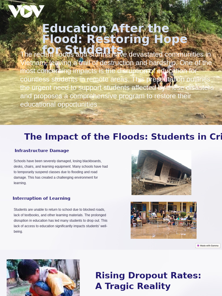Education After The Flood Restoring Hope For Students | PDF | Flood ...