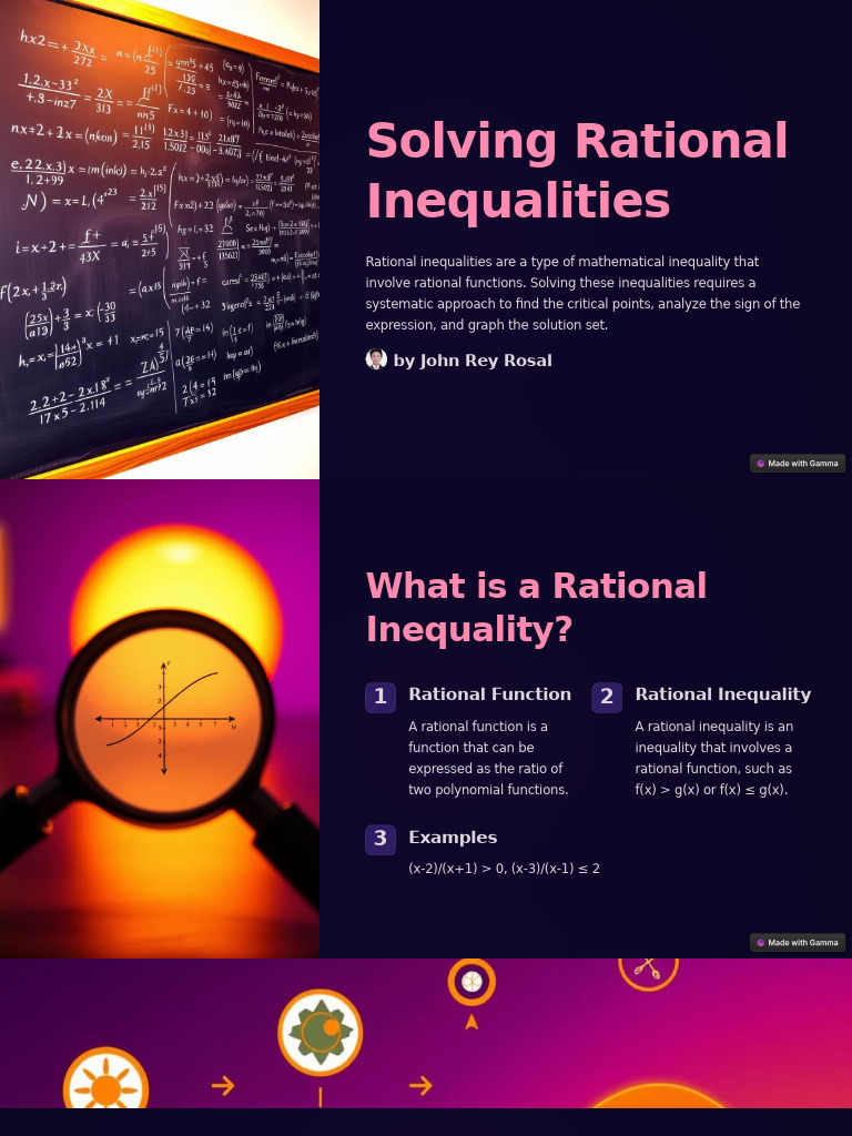 Solving Rational Inequalities Guide | PDF | Inequality (Mathematics ...