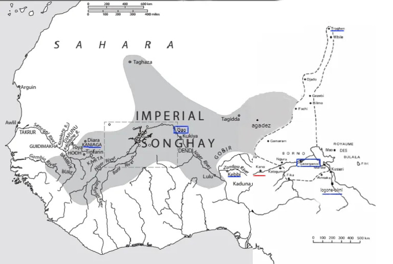 Original Map of Kanem-Bornu Songhai Empires | PDF