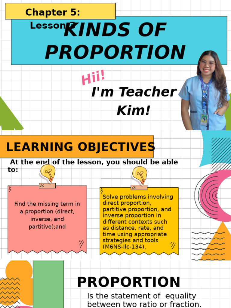 Ratio and Proportion Mathematics Presentation in Blue Green Orange and ...
