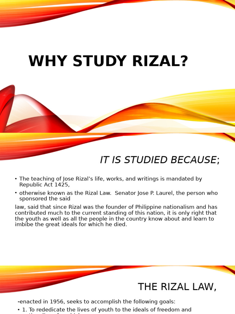 WHY STUDY RIZAL | PDF
