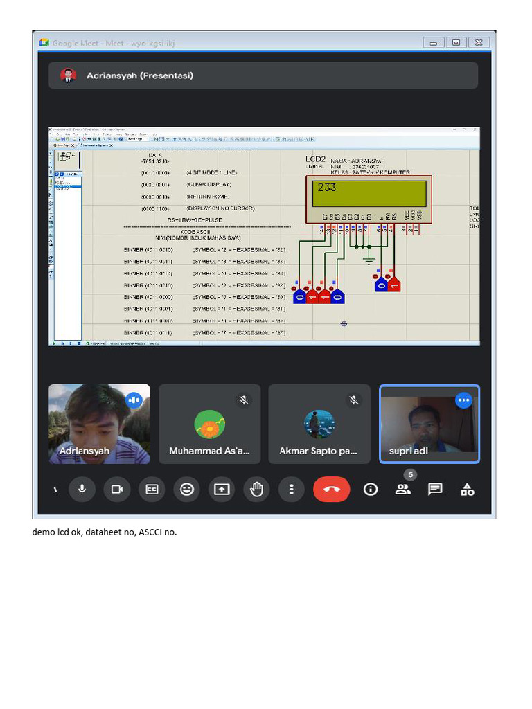 Projek 2 Demo LCD Rankaian Digital TK2A-1 | PDF