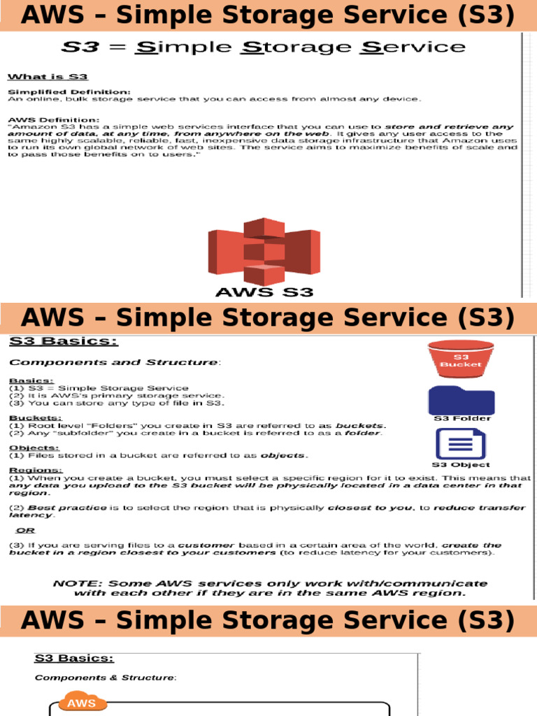 AWS Simple Storage Service Overview | PDF
