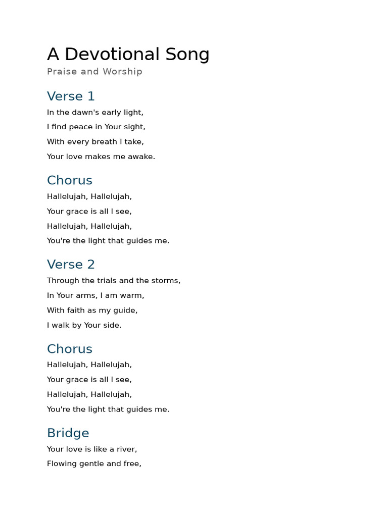 A Devotional | PDF