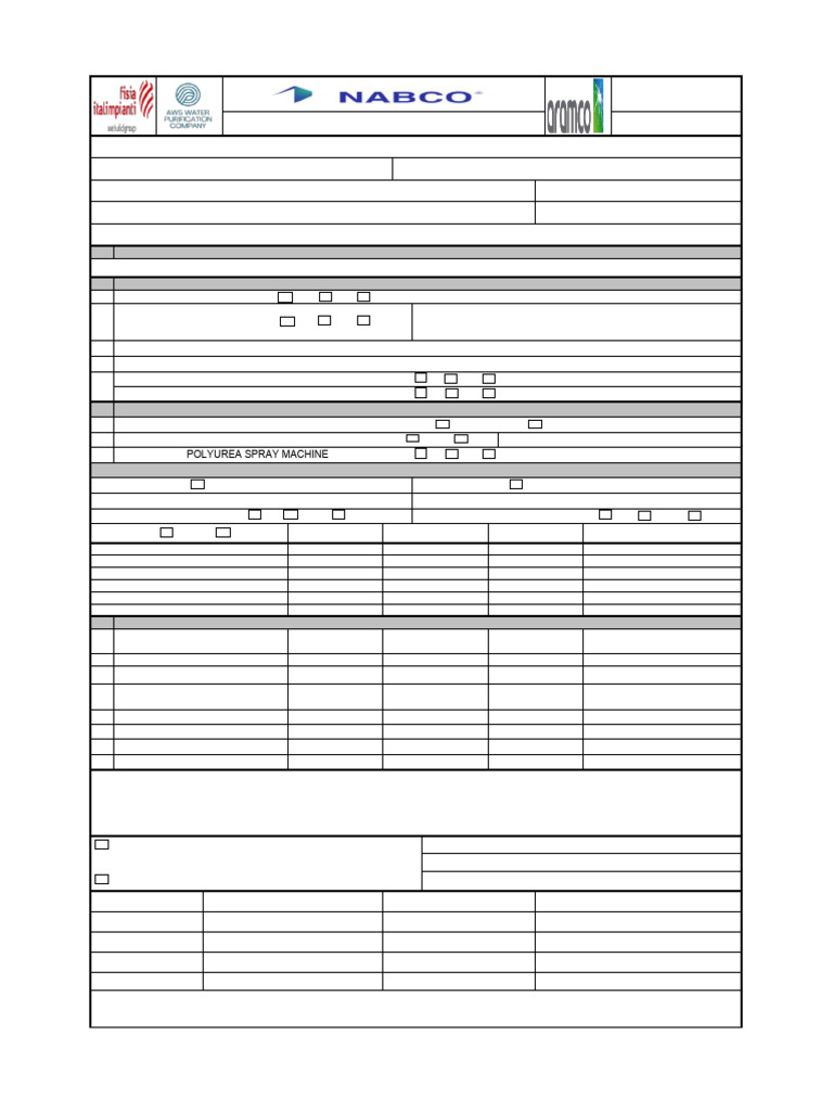 Concrete Coating Inspection Checklist | PDF | Coating | Applied And ...