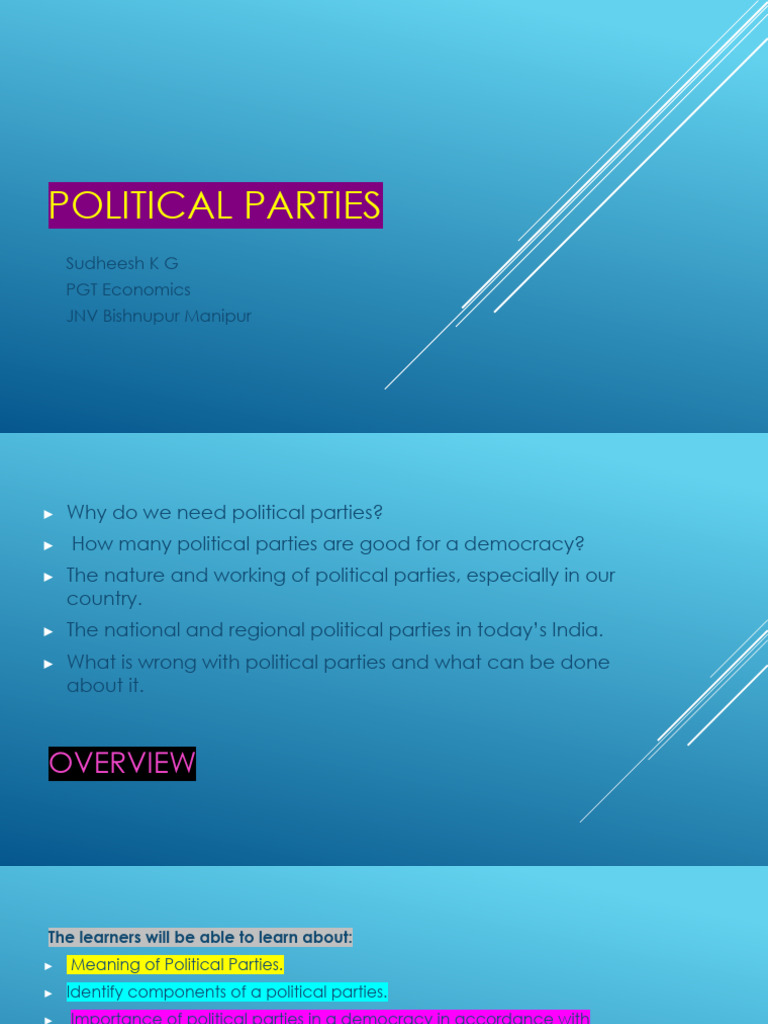 C6 Political Parties 1 | PDF | Political Parties | Elections