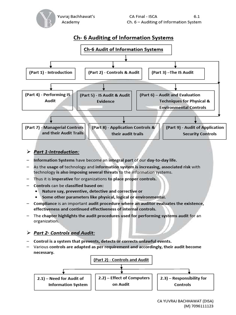 Auditing Information Systems Overview | PDF | Audit | Internal Control