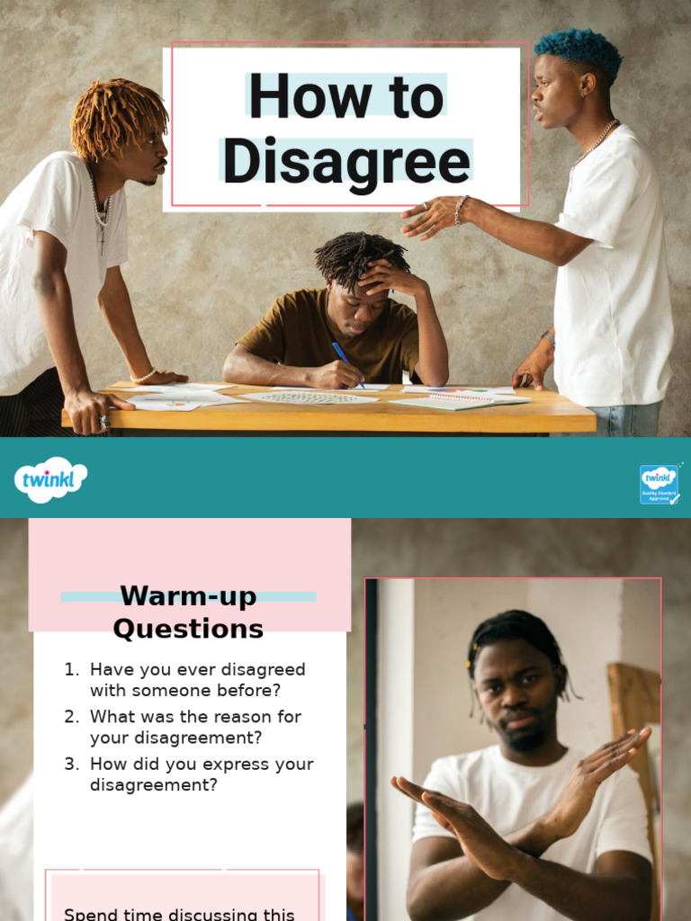 T 1724163598 Esl How To Disagree Powerpoint Adults b1 - Ver - 1 | PDF