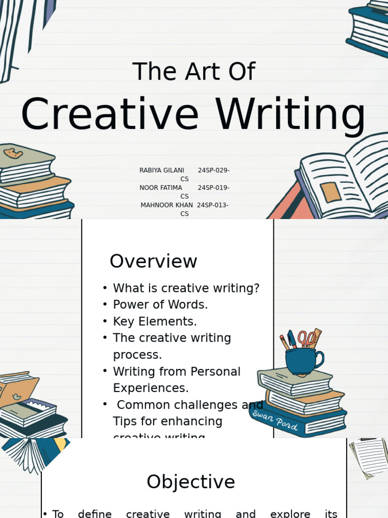 White Illustrative Creative Literature Project Presentation | PDF ...