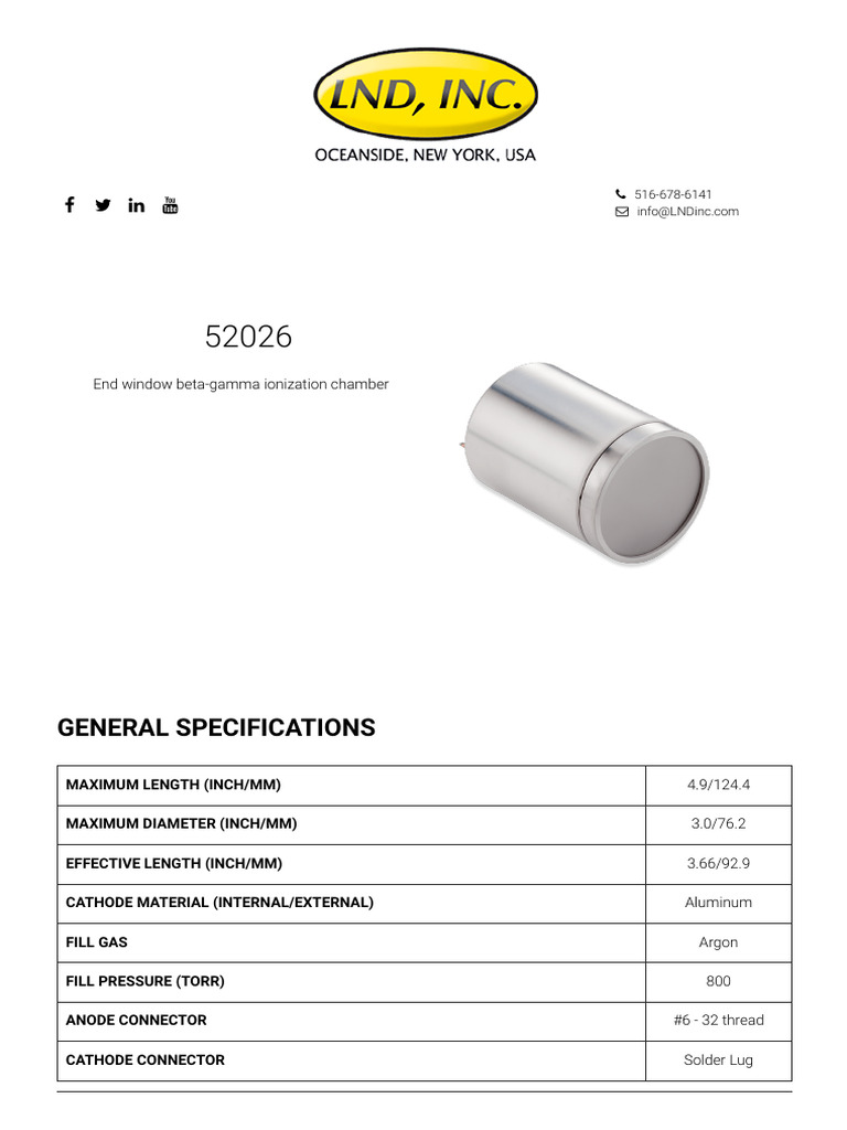 52026 _ LND _ Nuclear Radiation Detectors | PDF