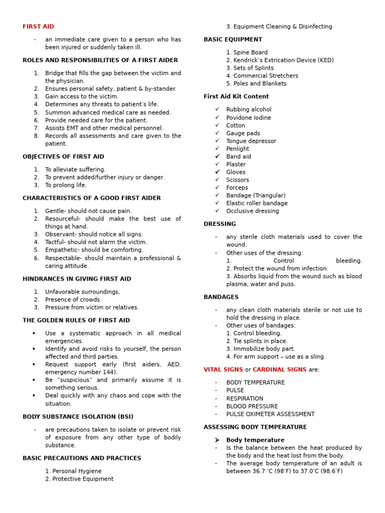 First Aid Pdf Breathing Pulse