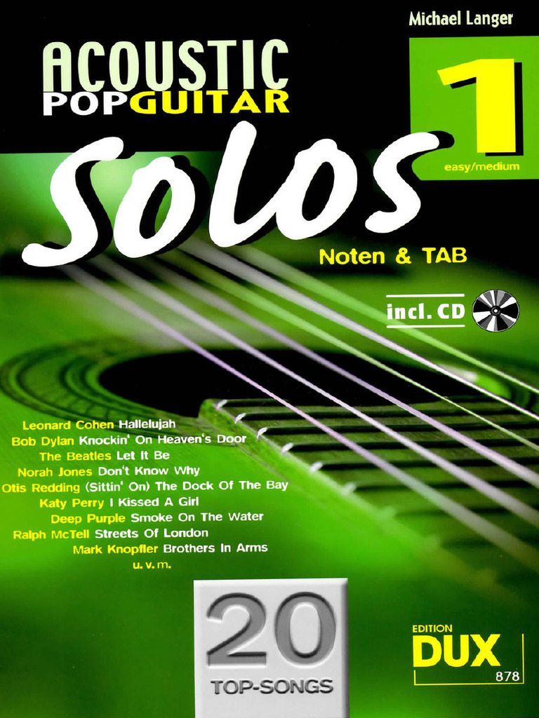 Michael Langer - Acoustic Pop Guitar Solos 1 | PDF