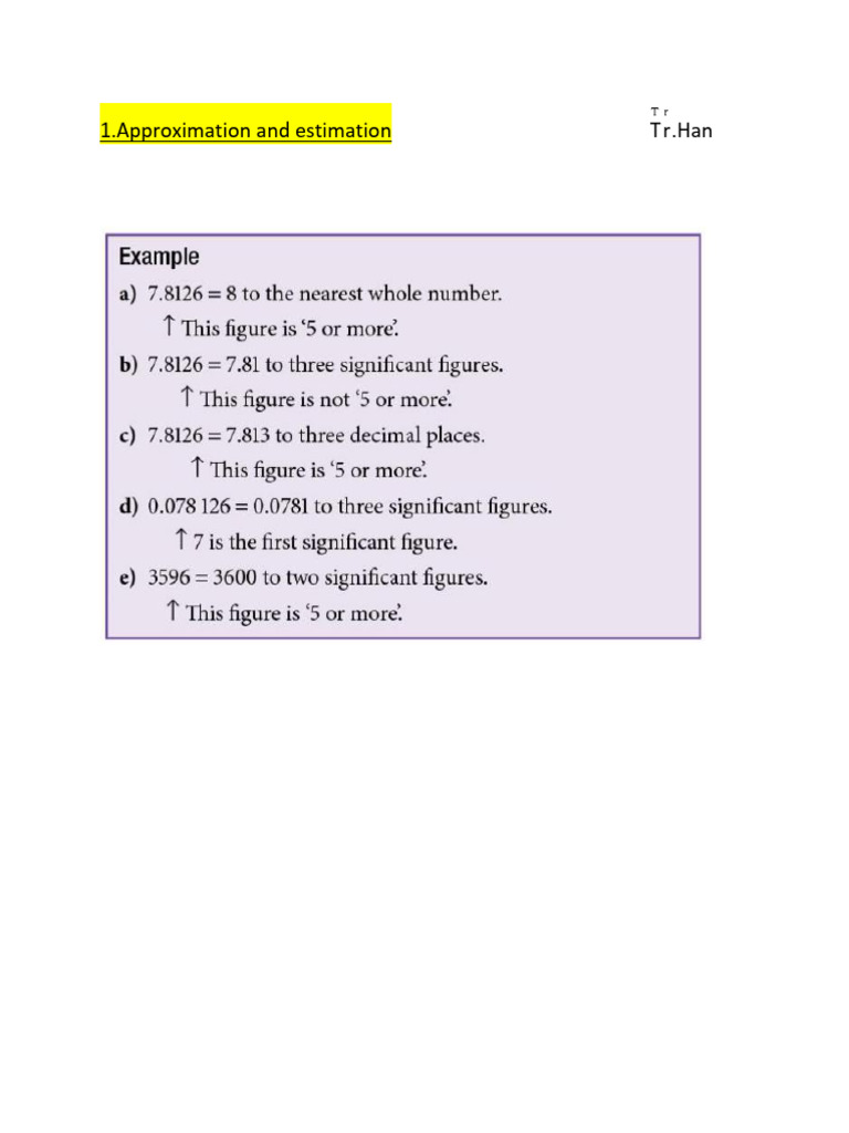 E Maths Approximation Estimation and Bound | PDF