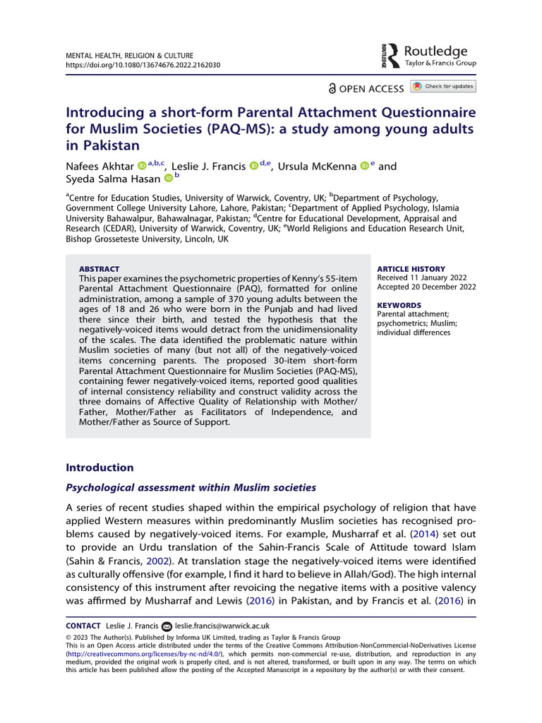 WRAP-introducing-short-form-Parental-Attachment-Questionnaire-Muslim ...
