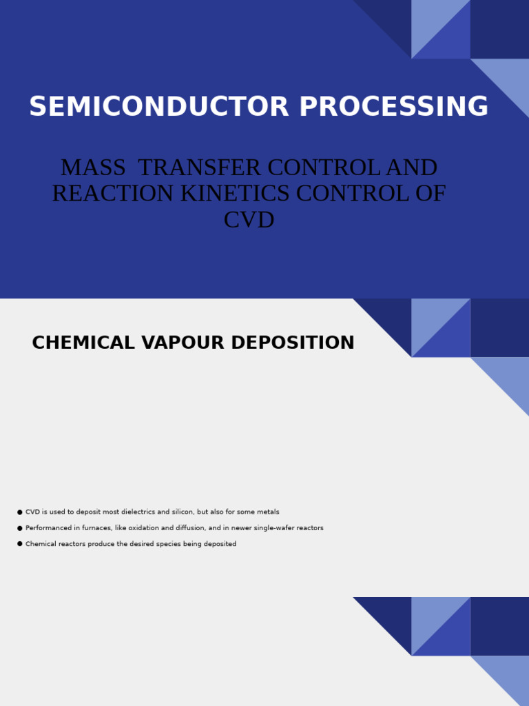 Mass Transfer Contol and Reaction Kinetics Control | PDF | Chemical ...