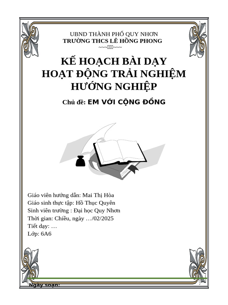 KHDH - HĐTN 6 CĐ 6 KNTT - Đánh giá CĐ6 | PDF