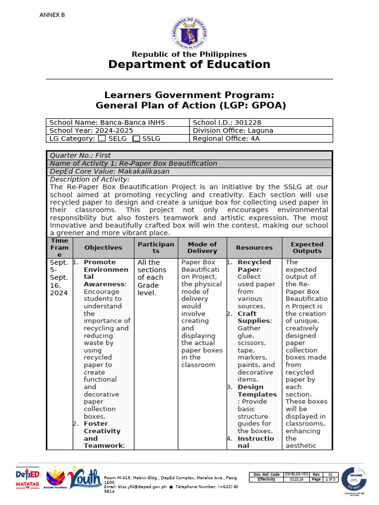 ACT PLan Box-Beautification | PDF | Human Communication | Cognition