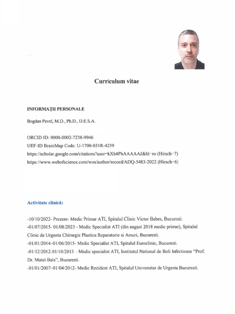 CV Bogdan Pavel | PDF