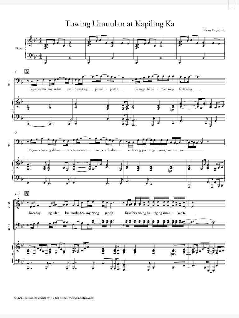 Tuwing Umuulan at Kapiling Ka | PDF