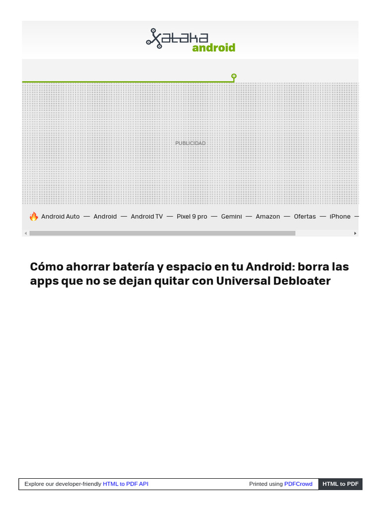 WWW Xatakandroid Com Tutoriales Como Borrar Aplicaciones Que | PDF | Software de la aplicacion ...