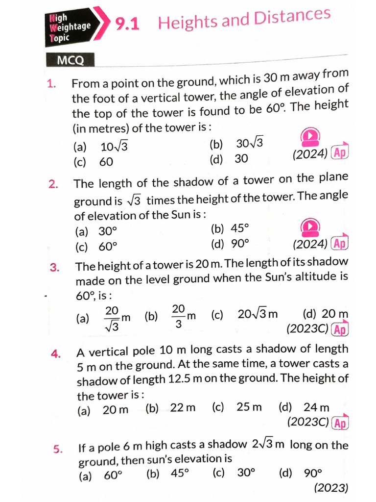 Chapter 9 Applications of Trignometry | PDF