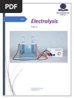 Electrolysis of Dilute Sulfuric Acid | PDF | Redox | Anode