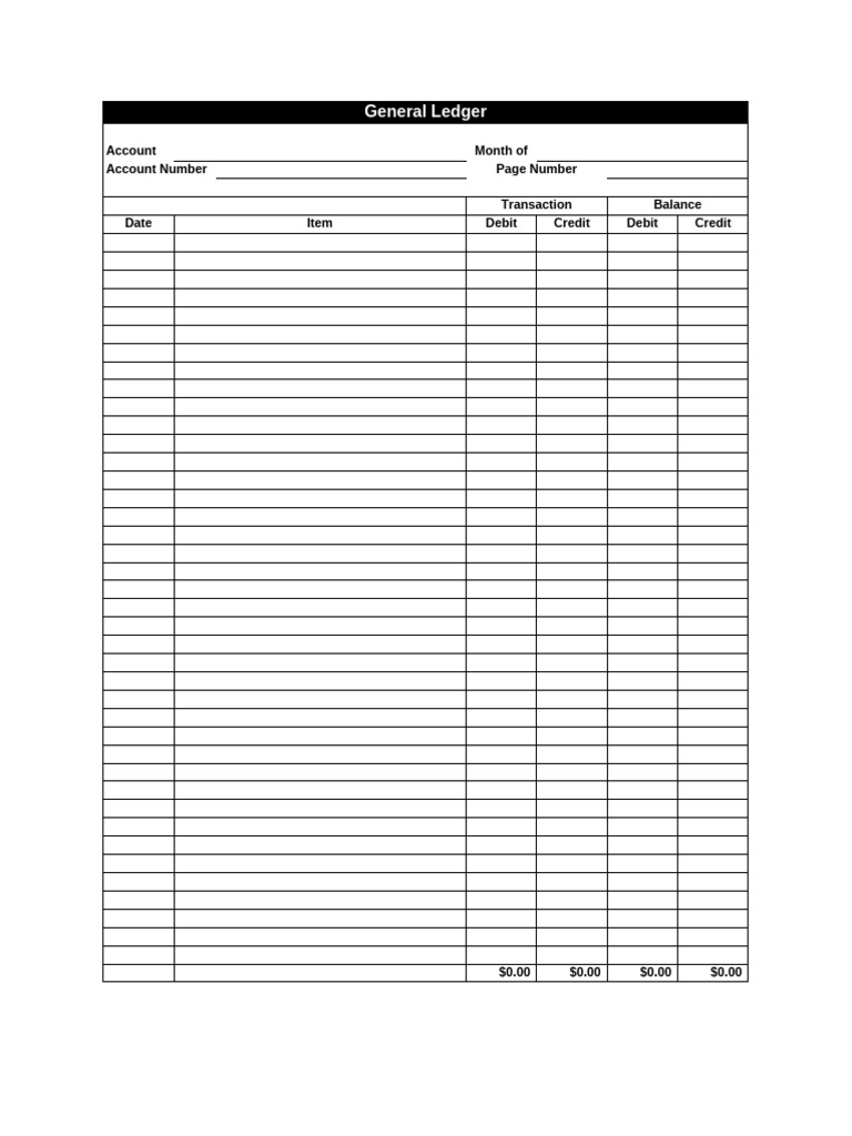 General Ledger | PDF