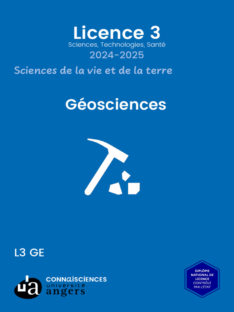 Licence FOAD en Géosciences 2024-2025 | PDF | Géologie | Paléontologie