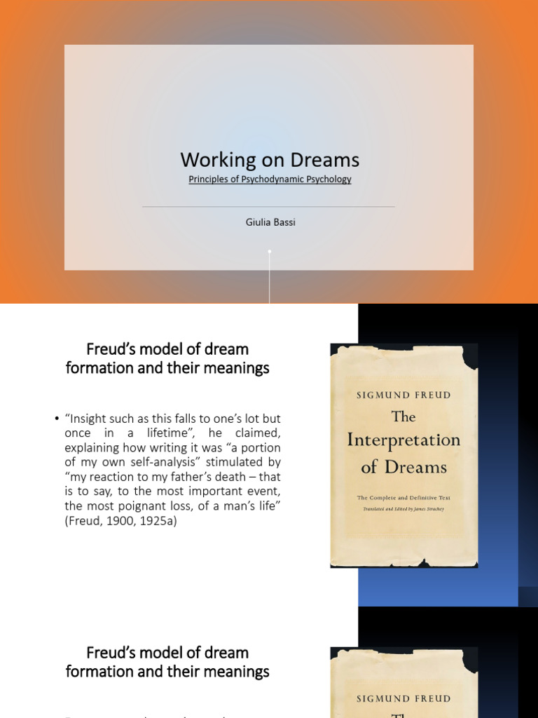 07. Working on Dreams | PDF | Unconscious Mind | Dream