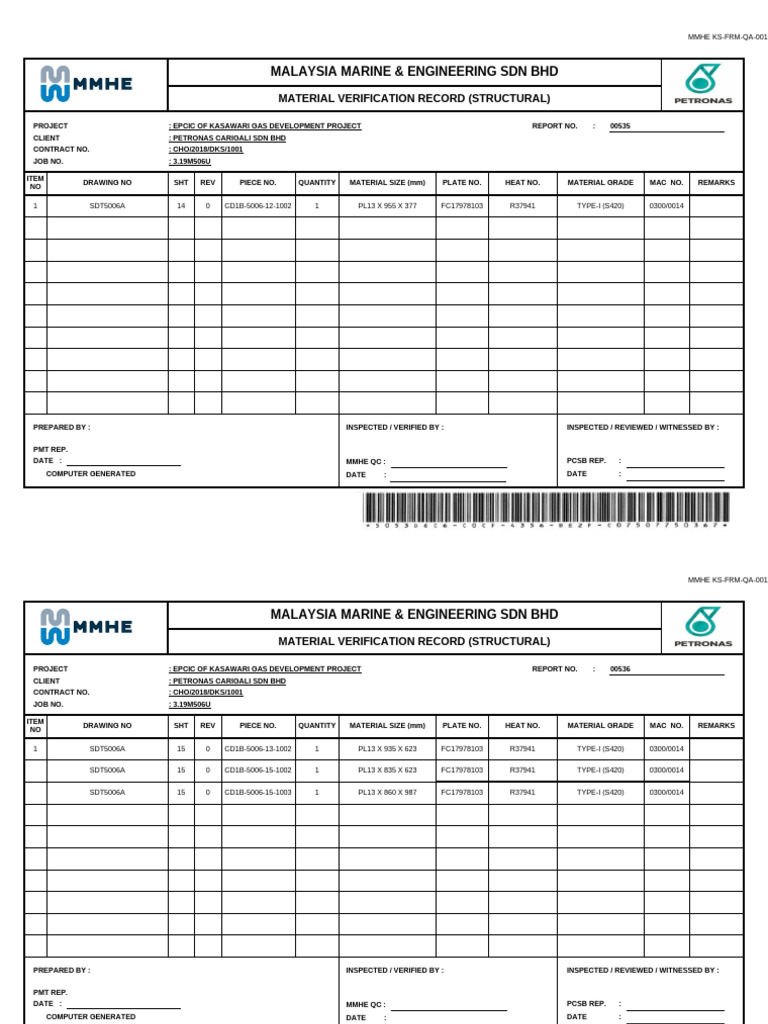MVR REPORT CD-558-702 | PDF | Malaysia