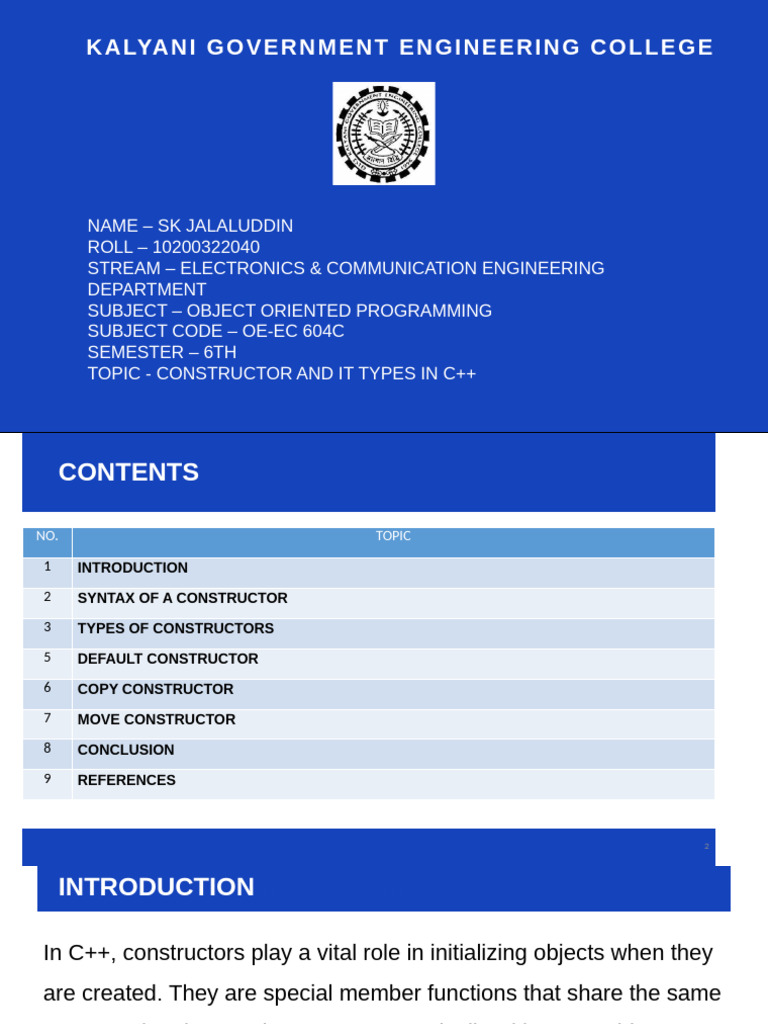SK Jalaluddin OOPS CA1 | PDF | Constructor (Object Oriented Programming ...