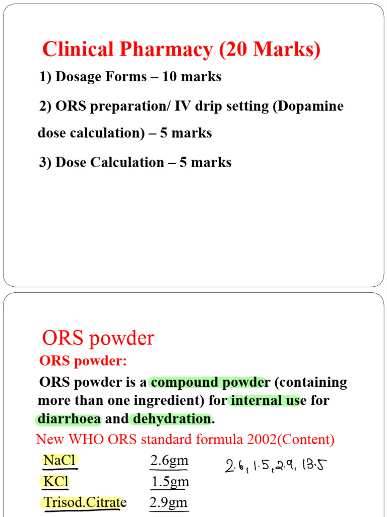2. ORS Solution - IV Drip Setting | PDF | Dehydration | Intravenous Therapy