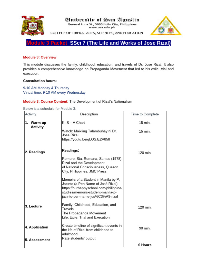 Module 203-Development 20of 20rizals 20nationalism 20teachers 20 | PDF | Philippines