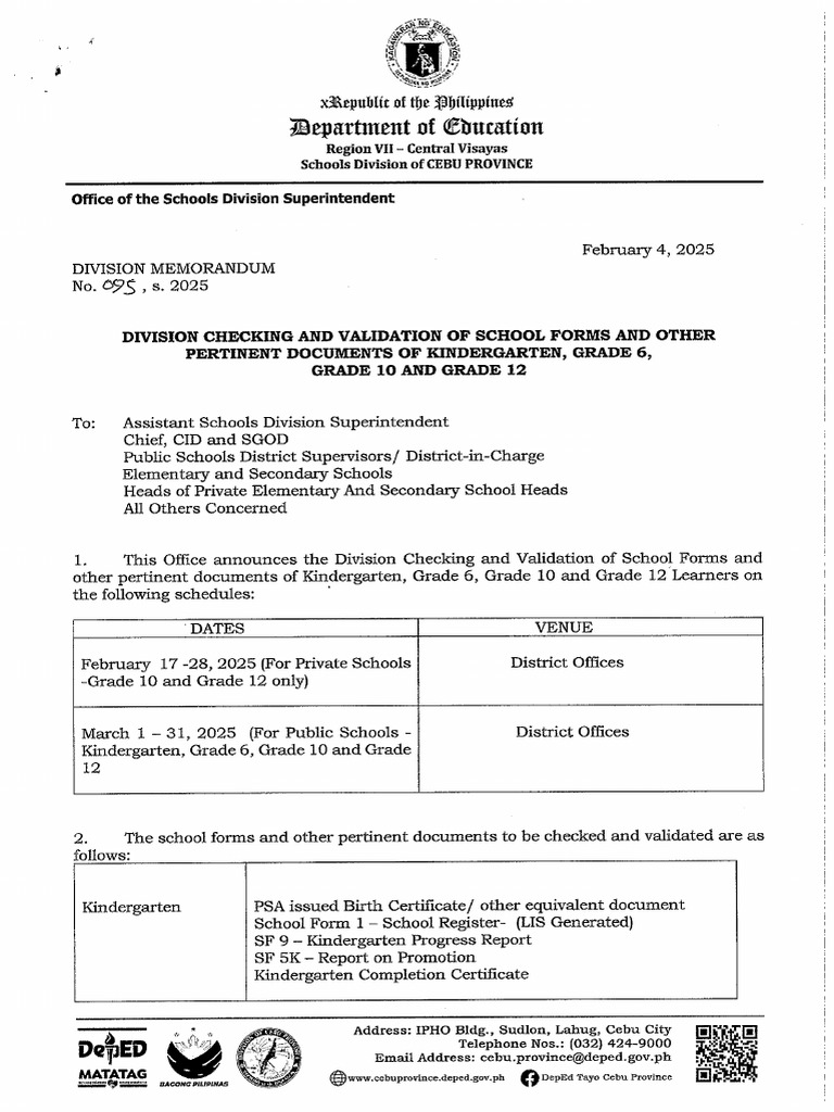 DM - s2025 - 095 Checking of Forms | PDF