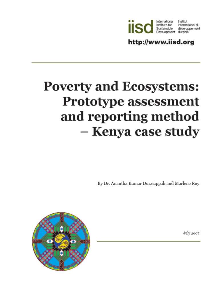 Poverty and Ecosystems Prototype Assessm | PDF | Poverty | Poverty & Homelessness