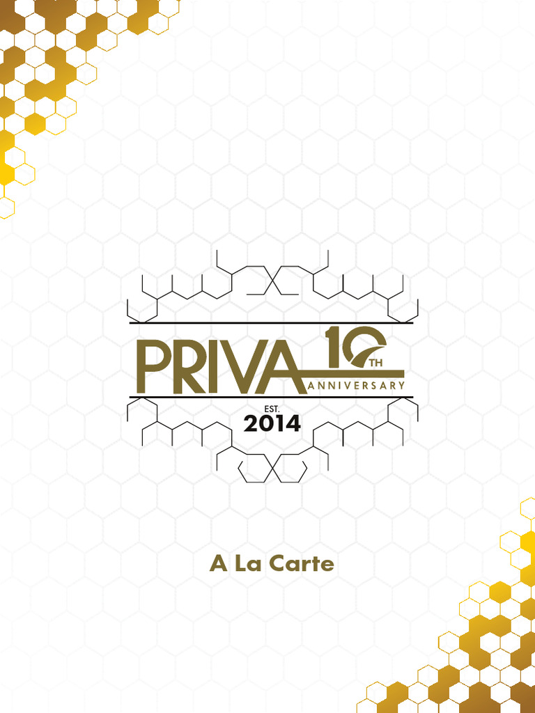 PRIVA: Luxurious Dining Experience | PDF | Sauce | Pickling