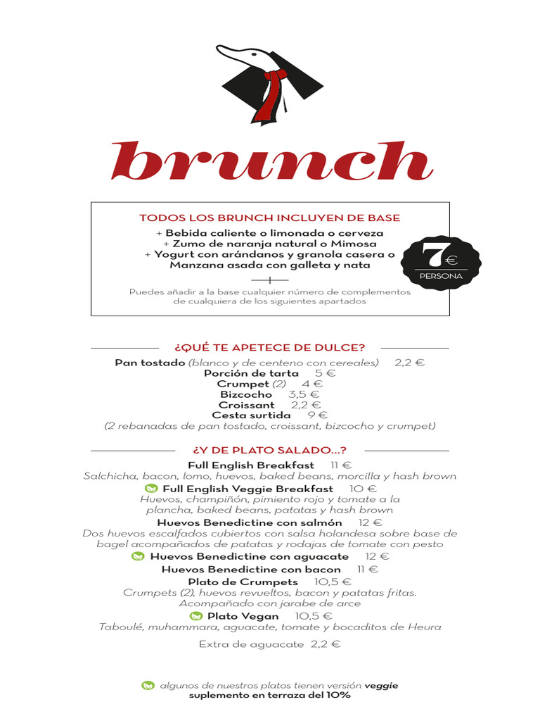 Brunch Variado con Opciones Veggie | PDF