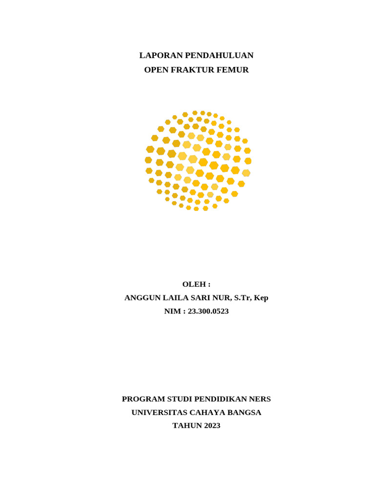 Open Fraktur Femur: Pengertian dan Jenis | PDF