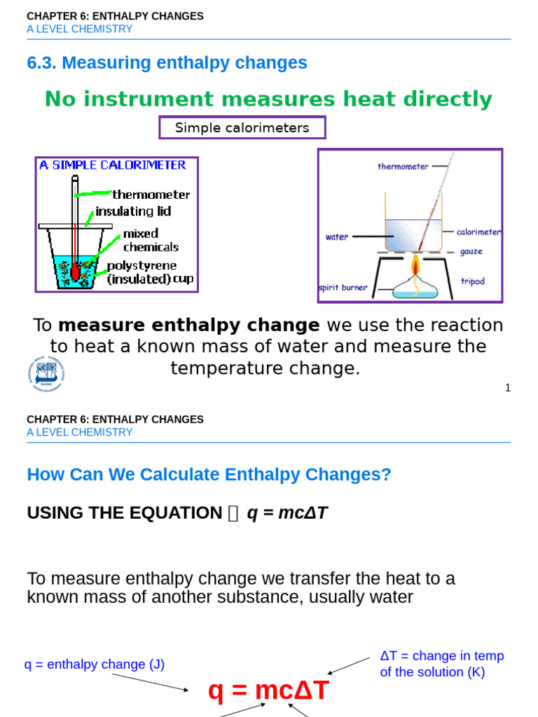 Enthalpy Changes (2nd Part) | PDF | Heat | Enthalpy