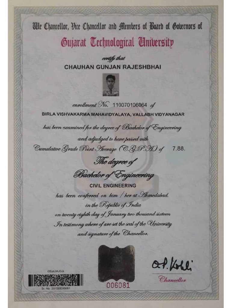 BE Degree Certificate - 4 - 11zon | PDF