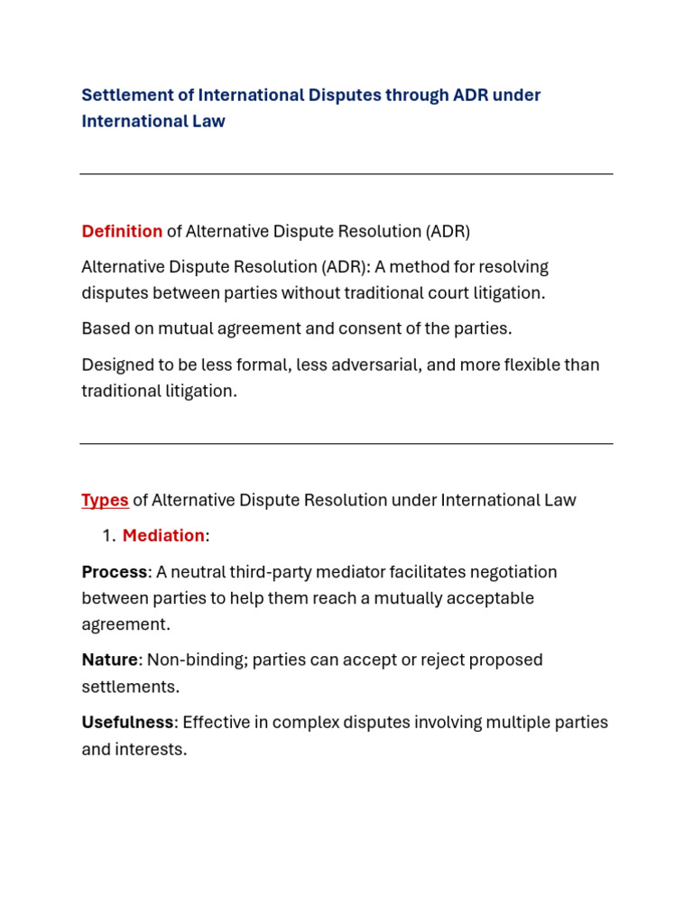 'ADR4' | PDF | Alternative Dispute Resolution | Mediation