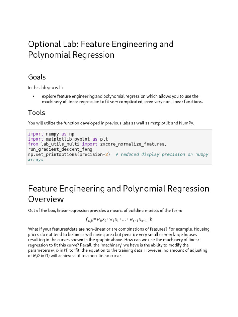vertopal.com_C1_W2_Lab04_FeatEng_PolyReg_Soln | PDF | Regression Analysis | Nonlinear System