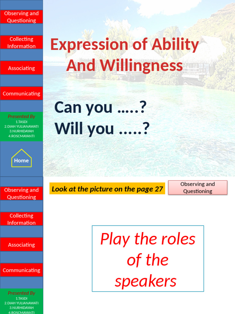 Presentation Ability and Willness | PDF | Language Mechanics | Linguistics