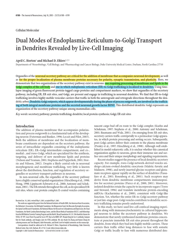Golgi Outposts and Satellites in Neurons (2) - Dual Modes of ...