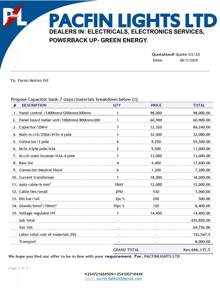 Farasi Motors-pf | PDF | Electrical Components | Equipment