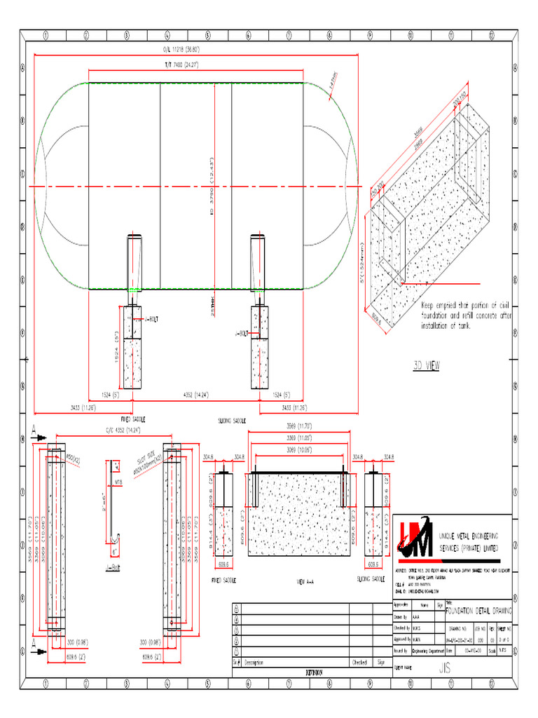 8.foundation Drawing Model | PDF